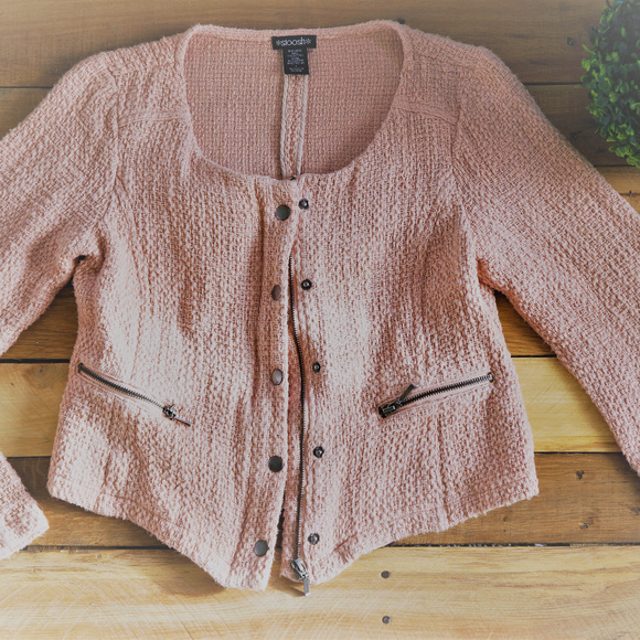 Stoosh | Jackets & Coats | Stoosh Dusty Rose Tweed Jacket | Poshmark